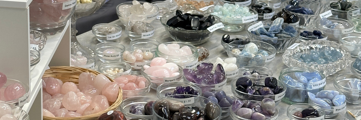 Castle Rocks Cornwall for crystals delights from around the world.